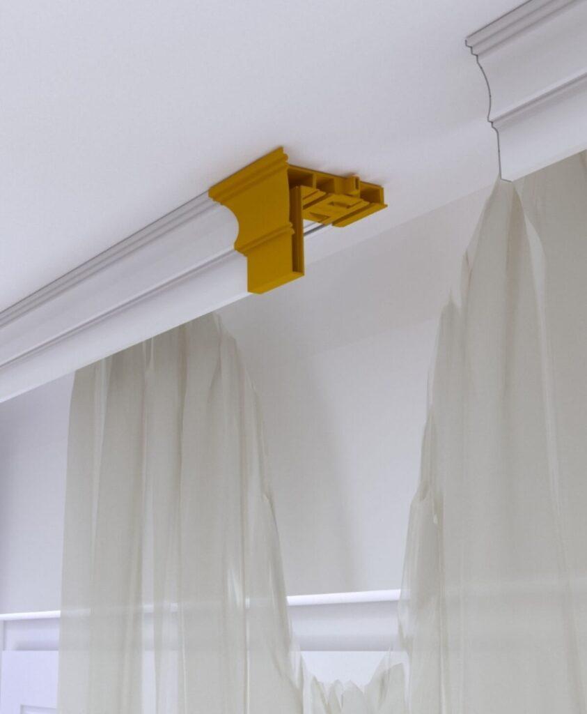 Sina perdea tavan din pvc, 2 canale, alba , cu toate accesoriile ...