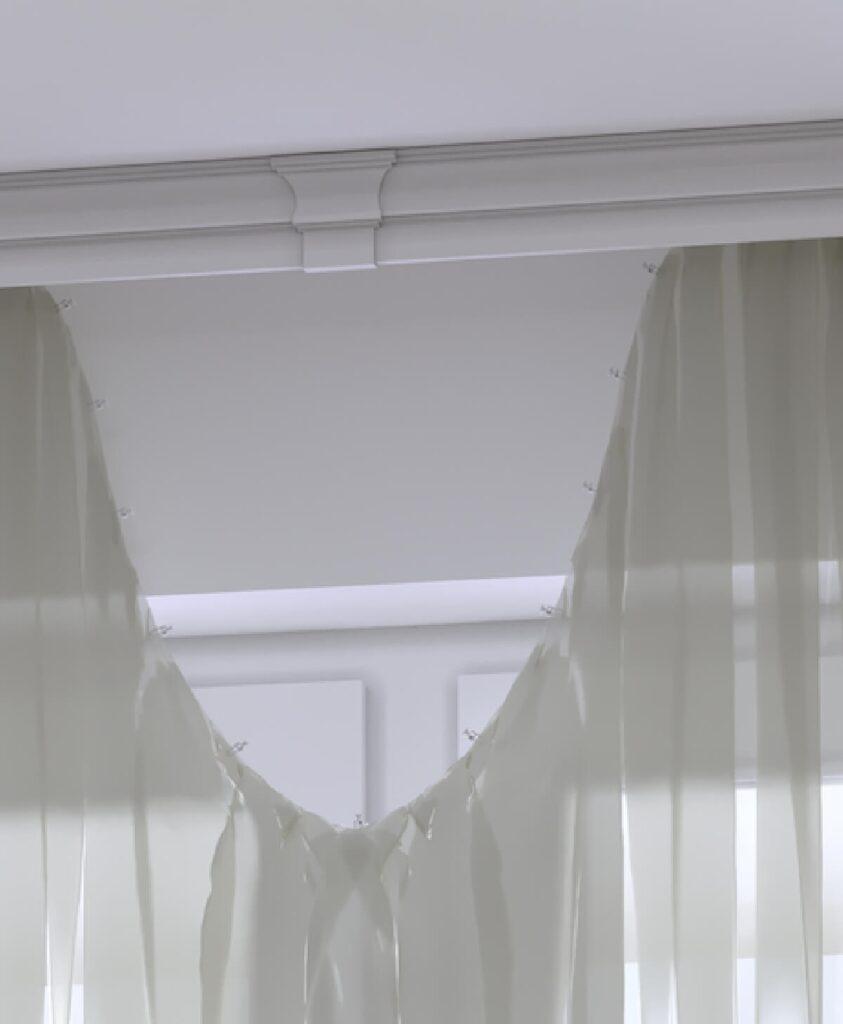 Sina perdea tavan din pvc, 2 canale, alba , cu toate accesoriile ...